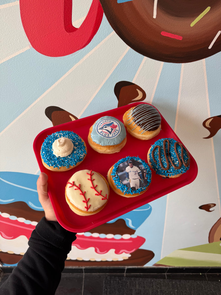 Blue Jays Donuts Delivery – The Rolling Pin Bakery Toronto