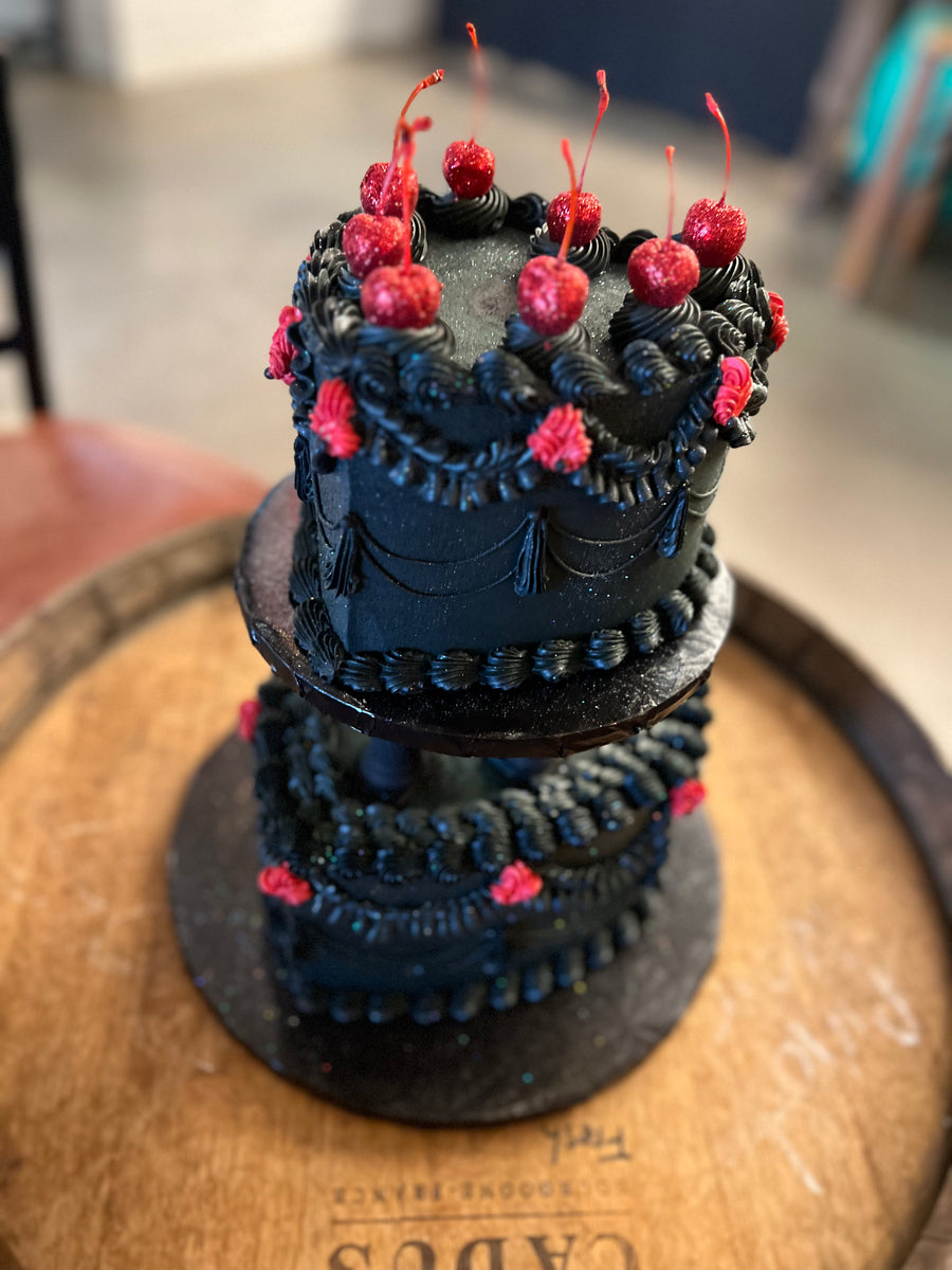 Pipped Cake Bows & Pearls – The Rolling Pin Bakery Toronto