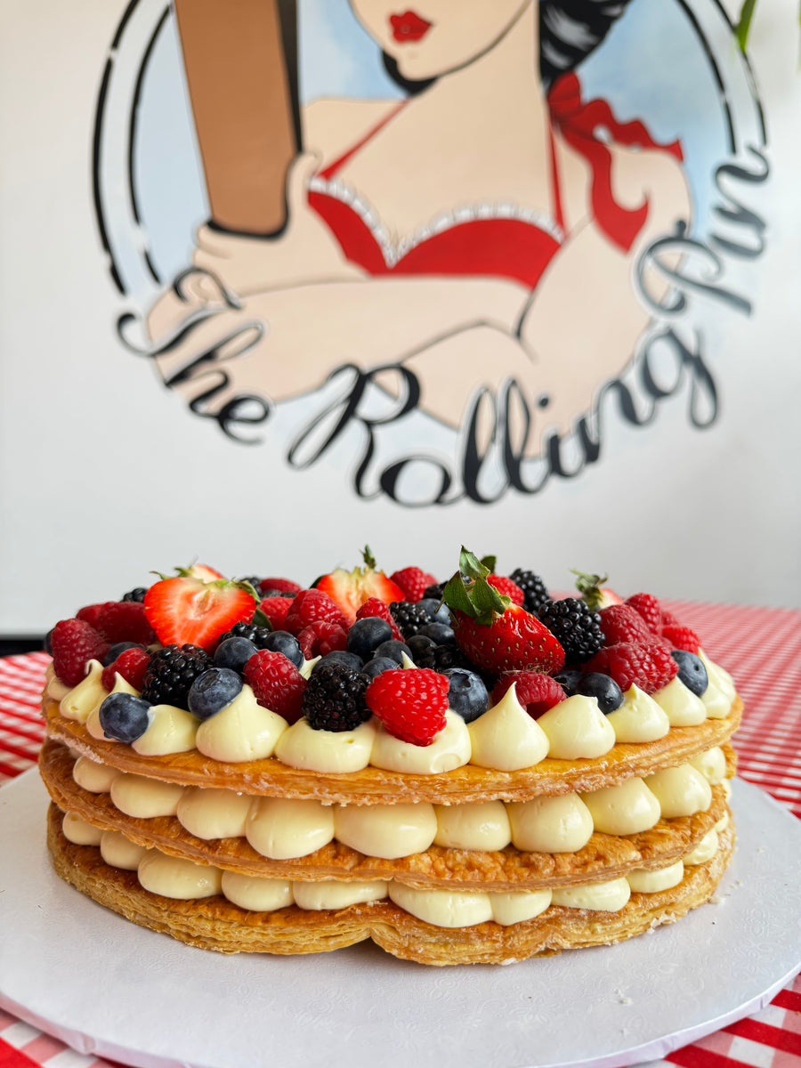 Italian Sfoglia Cake with Fresh Berries – The Rolling Pin Bakery Toronto